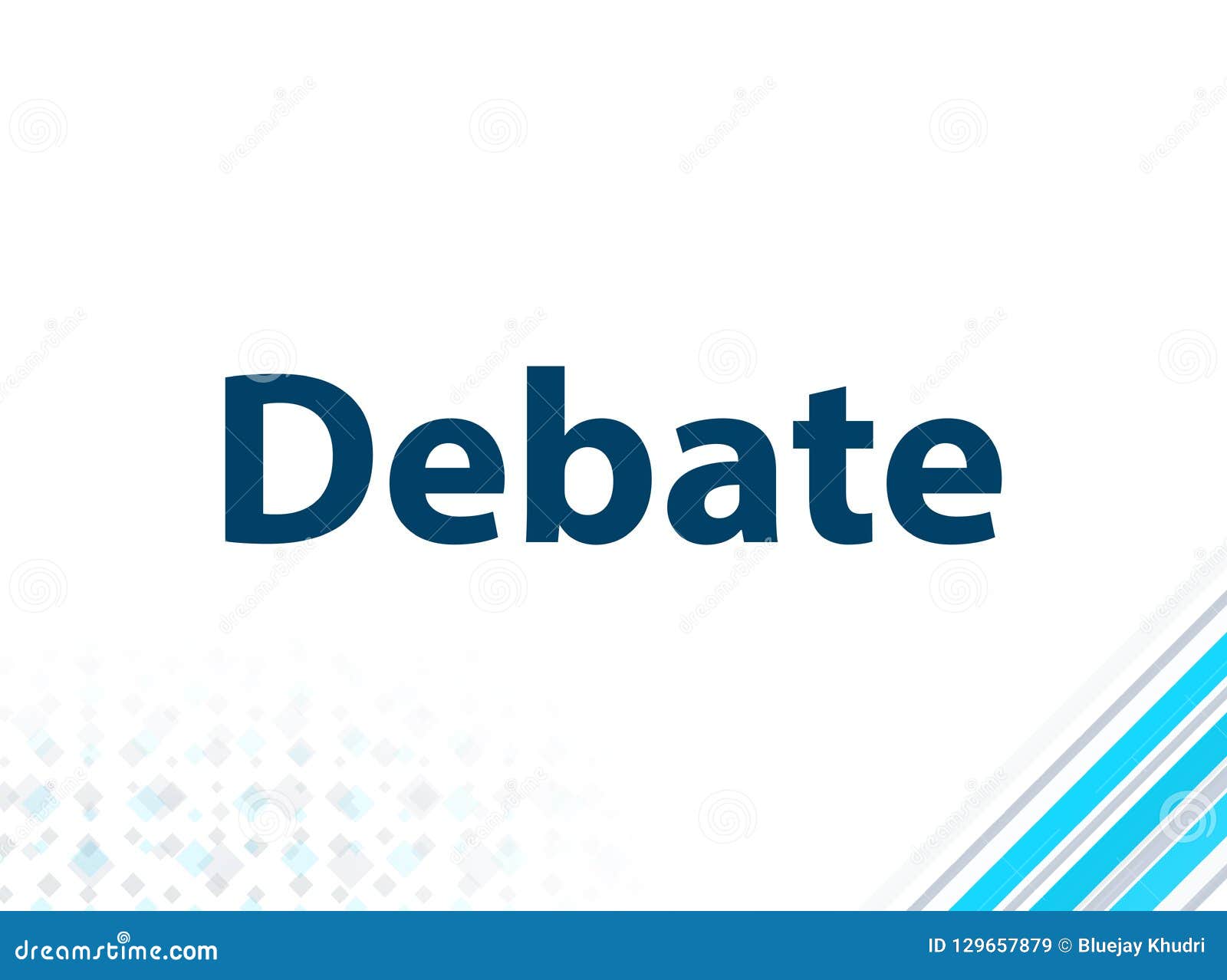 Debate Modern Flat Design Blue Abstract Background Stock Illustration ...