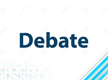 Debate Modern Flat Design Blue Abstract Background Stock Illustration ...