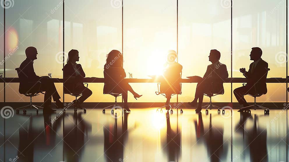 Debate Panel Discussing Identity Stock Illustration - Illustration of ...