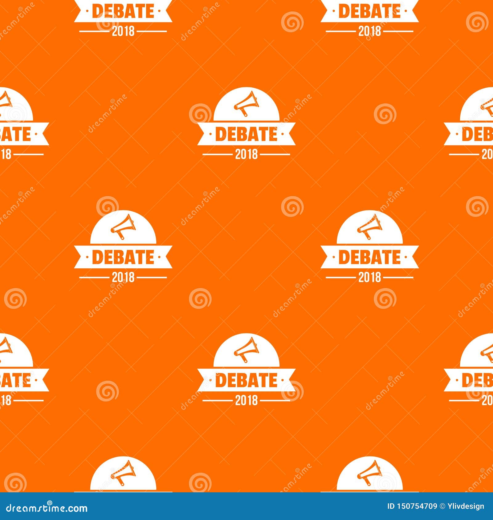 Debate Pattern Vector Orange Stock Vector - Illustration of hand, card ...