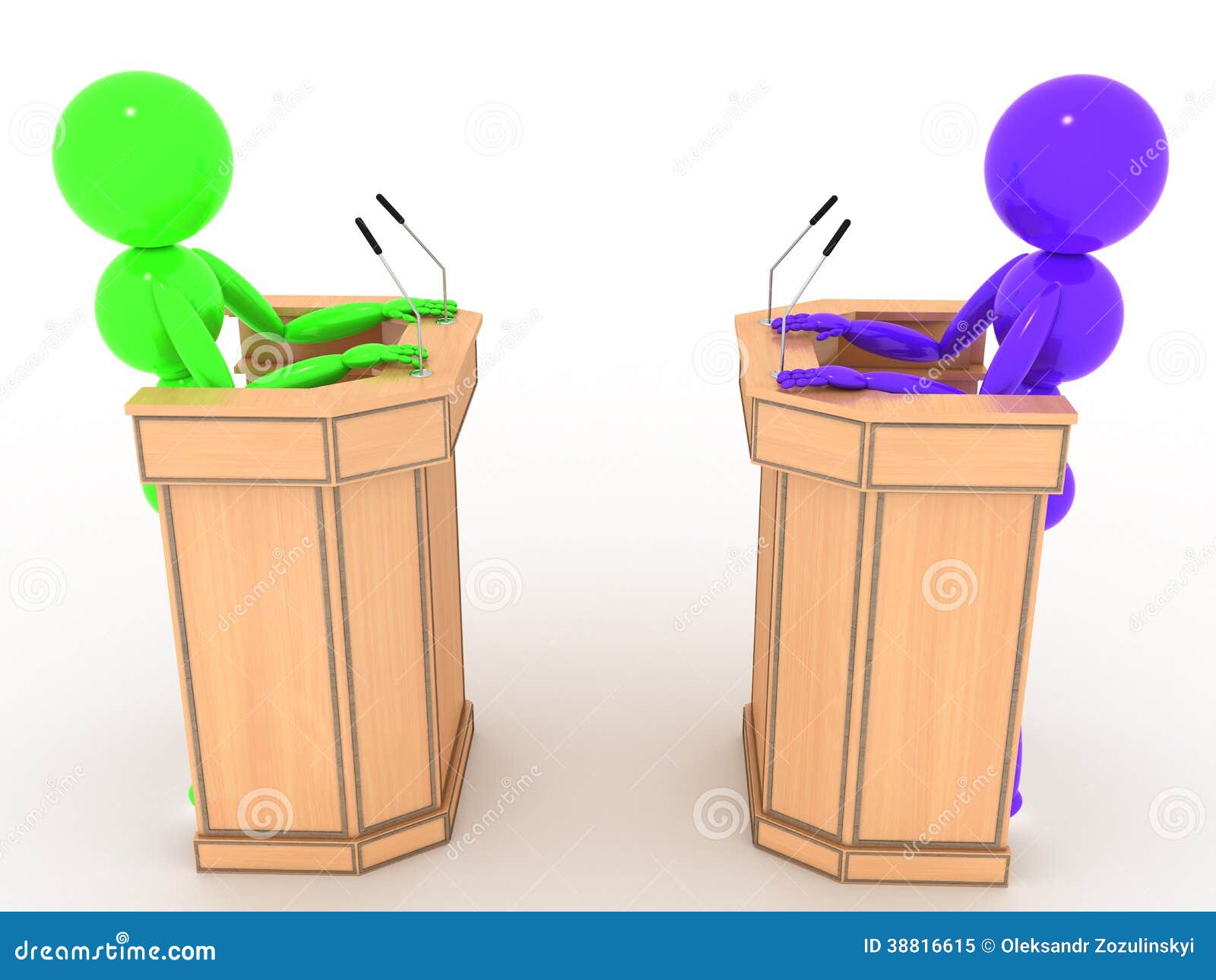 Debate People in the Stands #1 Stock Illustration - Illustration of ...