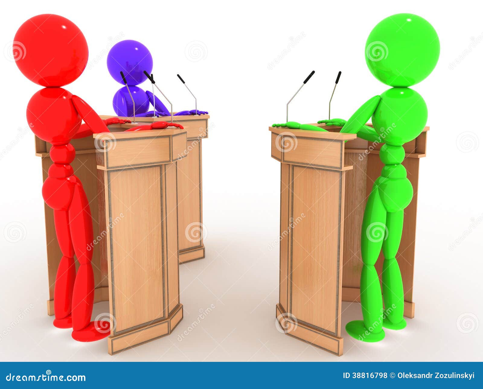 Debate People In The Stands #8 Stock Illustration - Image: 38816798