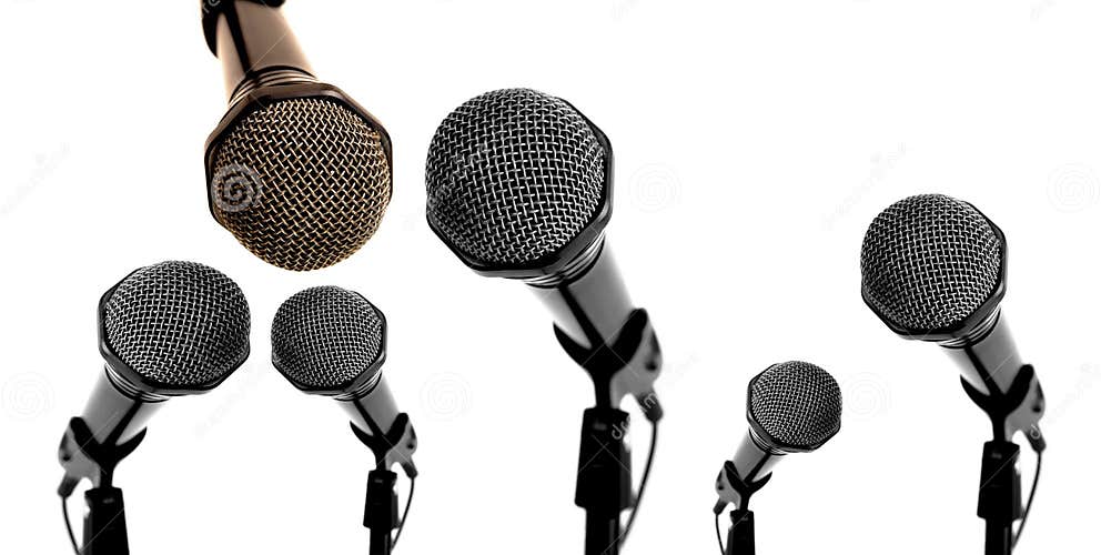 Debate scene stock image. Image of microphone, scene - 24283903
