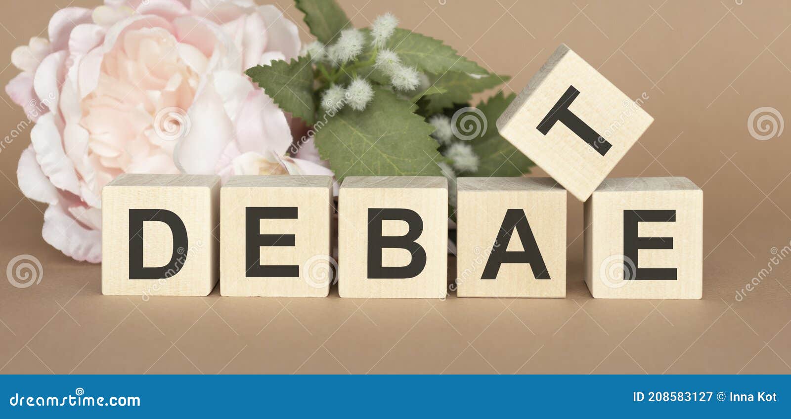 DEBATE Word Made with Building Blocks Isolated Stock Image - Image of ...