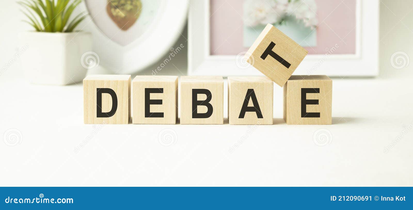 DEBATE Word Made with Building Blocks Stock Image - Image of discourse ...