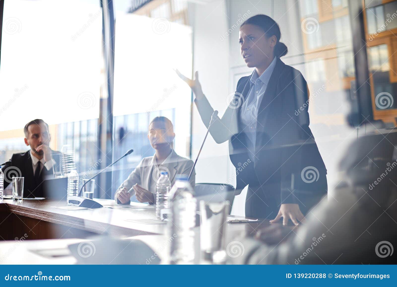 Debating stock photo. Image of event, speaker, person - 139220288