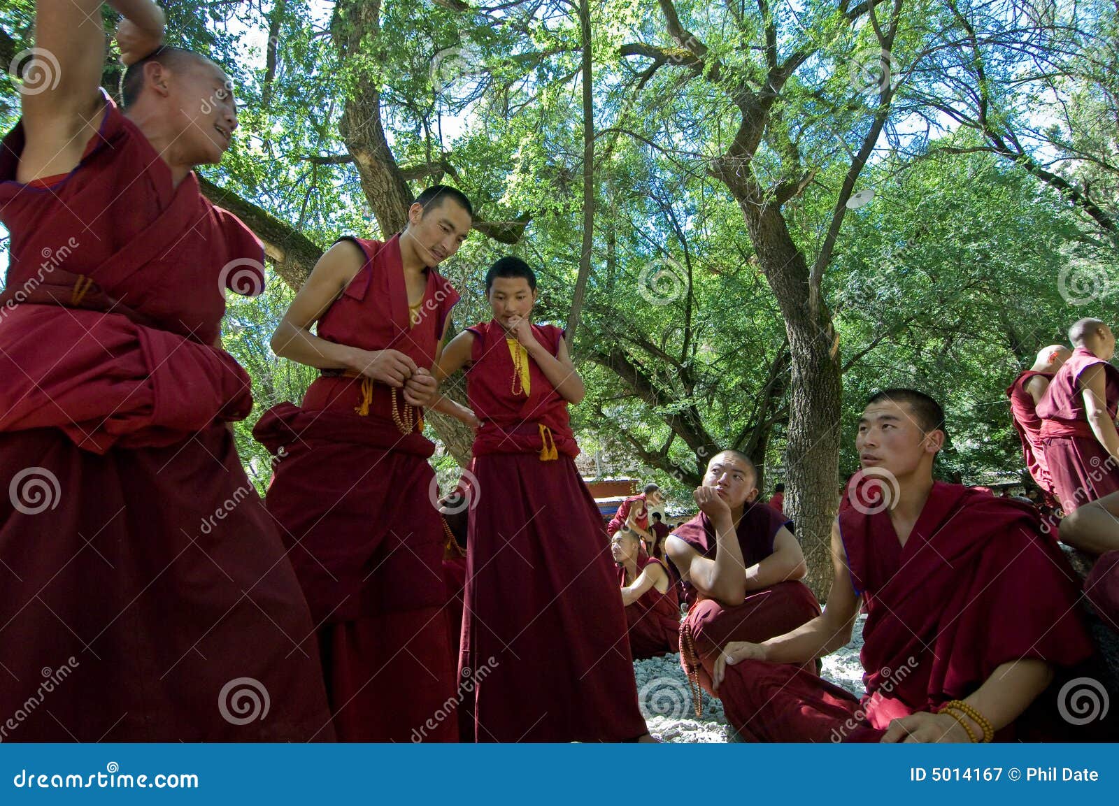 Debating Monks editorial photography. Image of tibet, tibetan - 5014167
