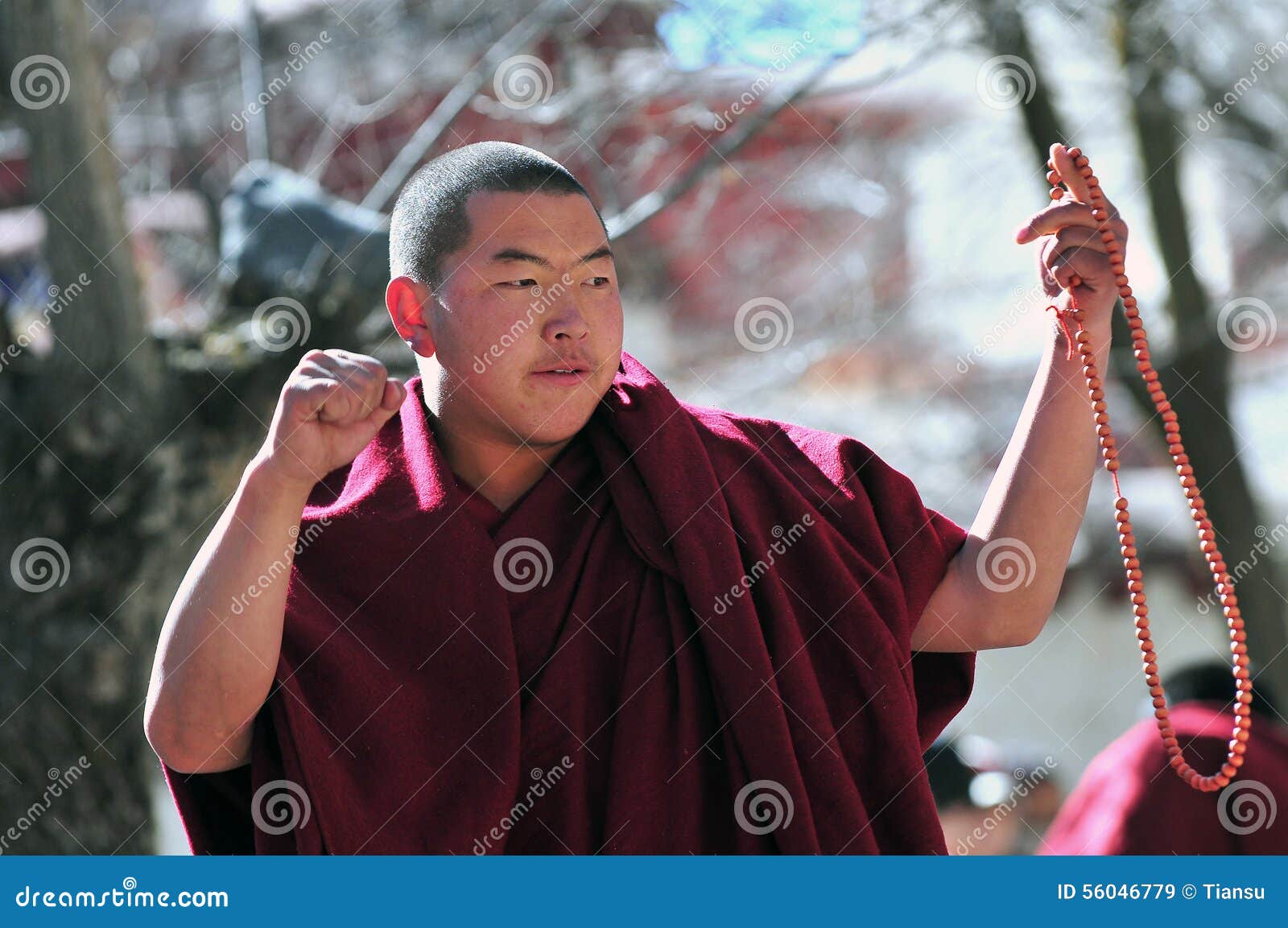 Debating monks in Tibet editorial stock image. Image of argue - 56046779