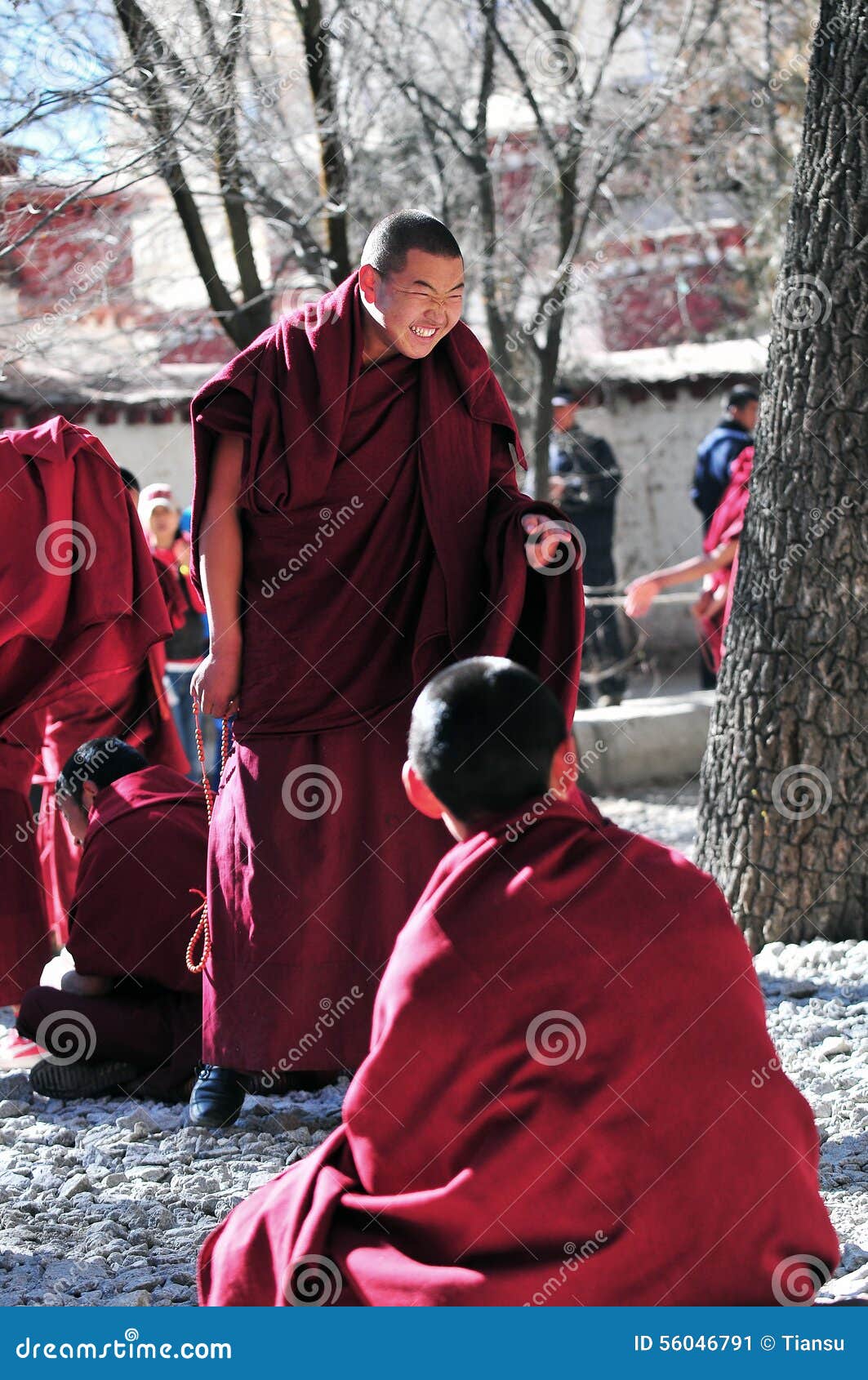 Debating monks in Tibet editorial photo. Image of debating - 56046791