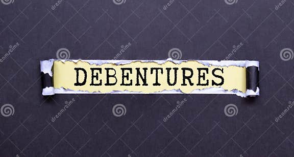Debenture Word in a Dictionary. Debenture Concept Stock Image - Image ...