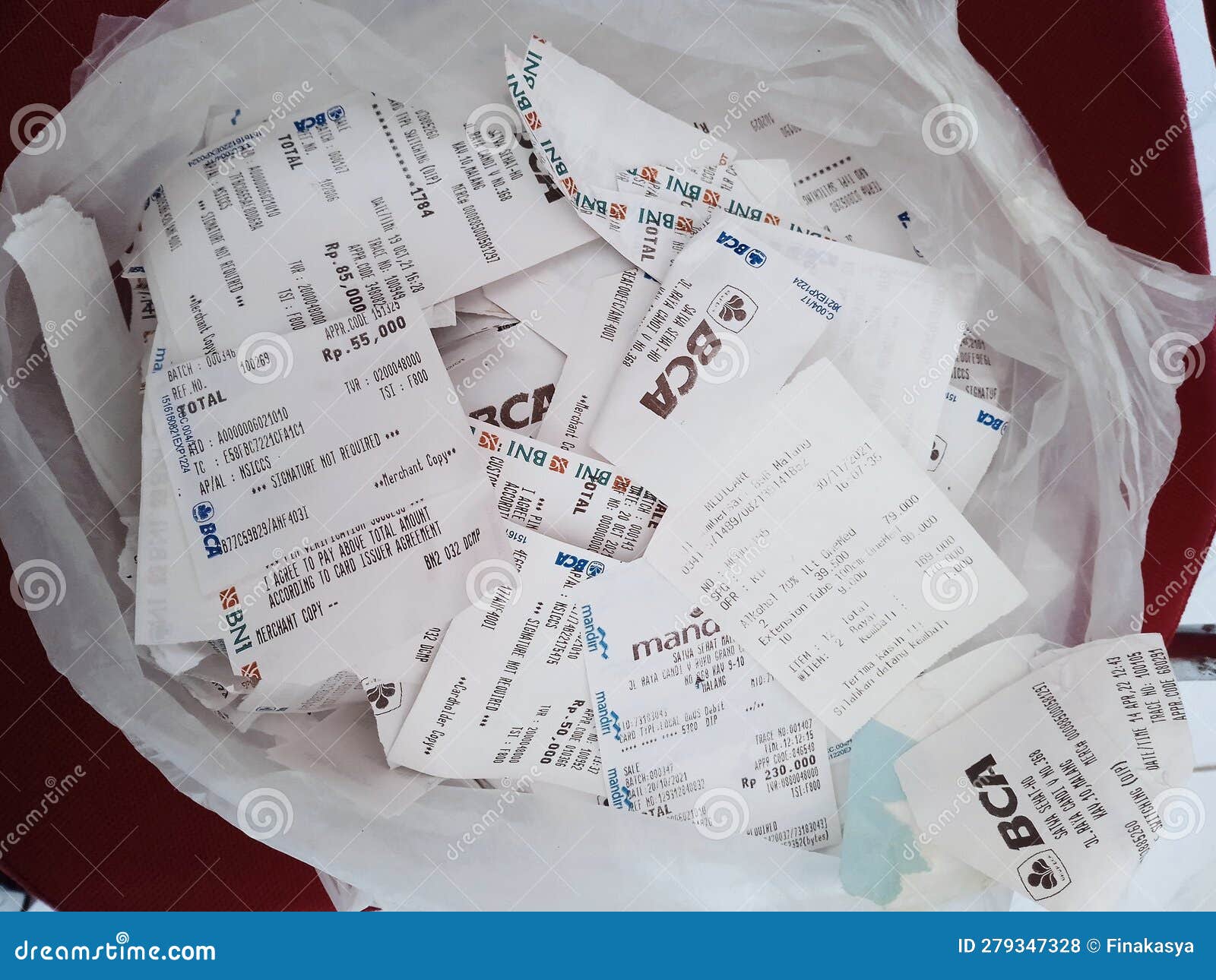 Debit card invoice editorial stock photo. Image of credit - 279347328