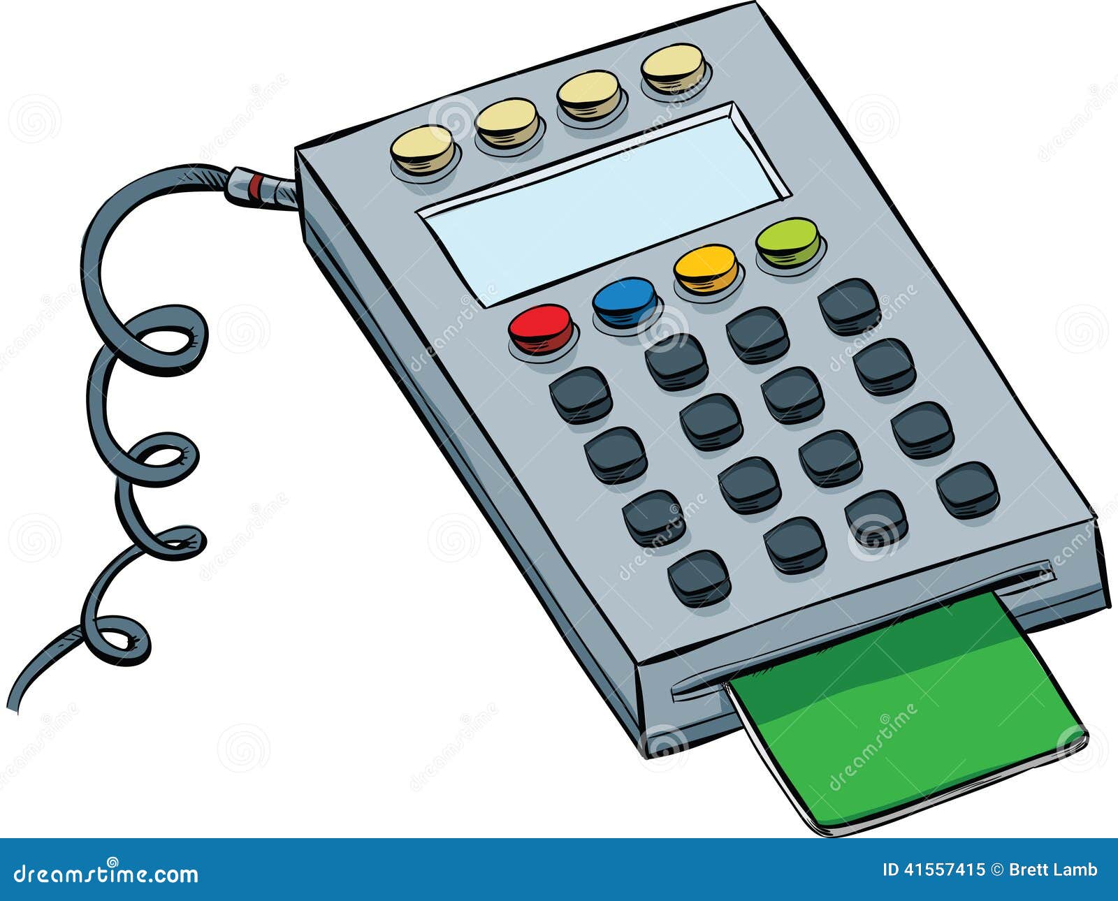 Debit Card Keypad stock illustration. Illustration of card - 41557415