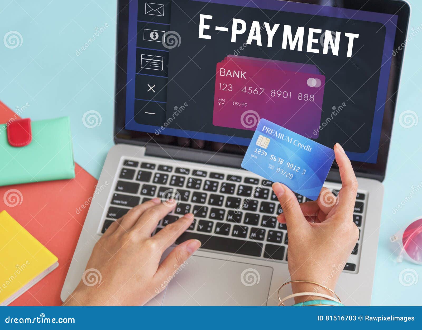 Debit Card Payment Account Graphic Concept Stock Image - Image of ...