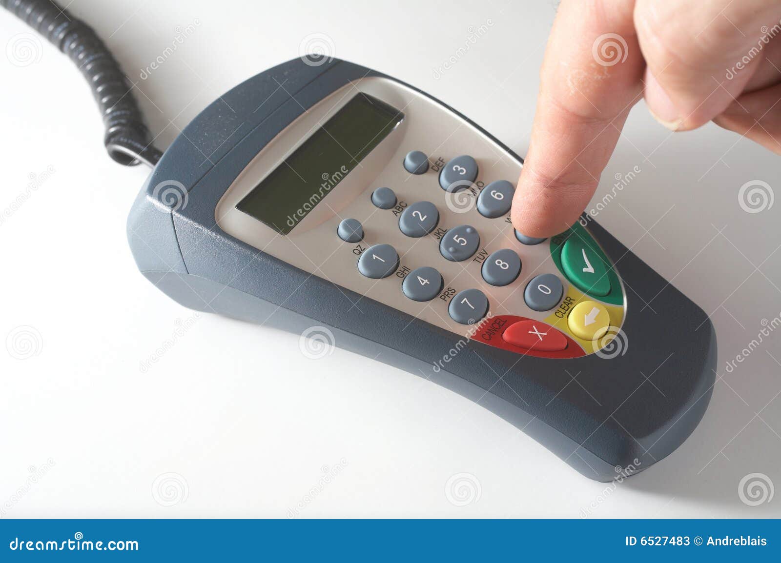 Debit Card Terminal Pinpad stock image. Image of card - 6527483