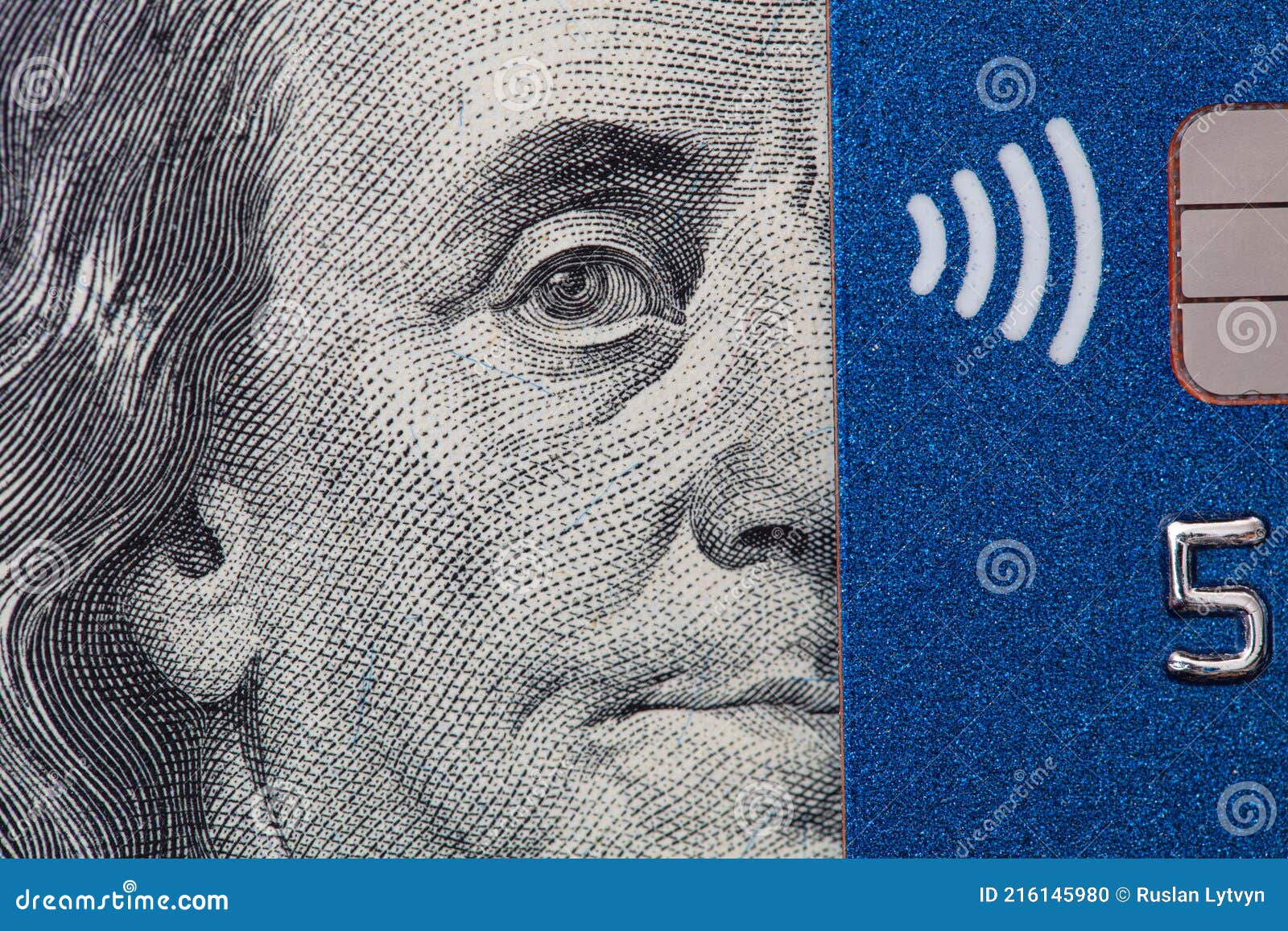 Debit Card and US 100 Dollar Banknote Stock Photo - Image of concept ...