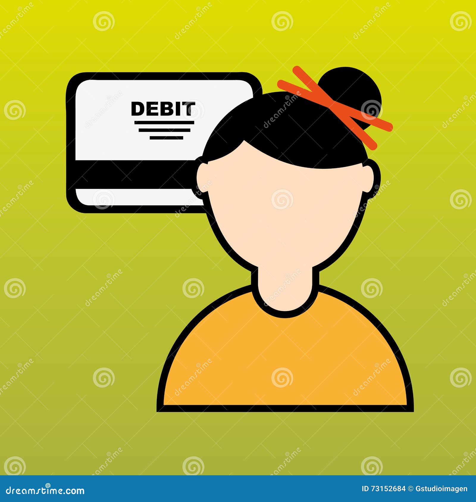 Debit card user design stock illustration. Illustration of card - 73152684