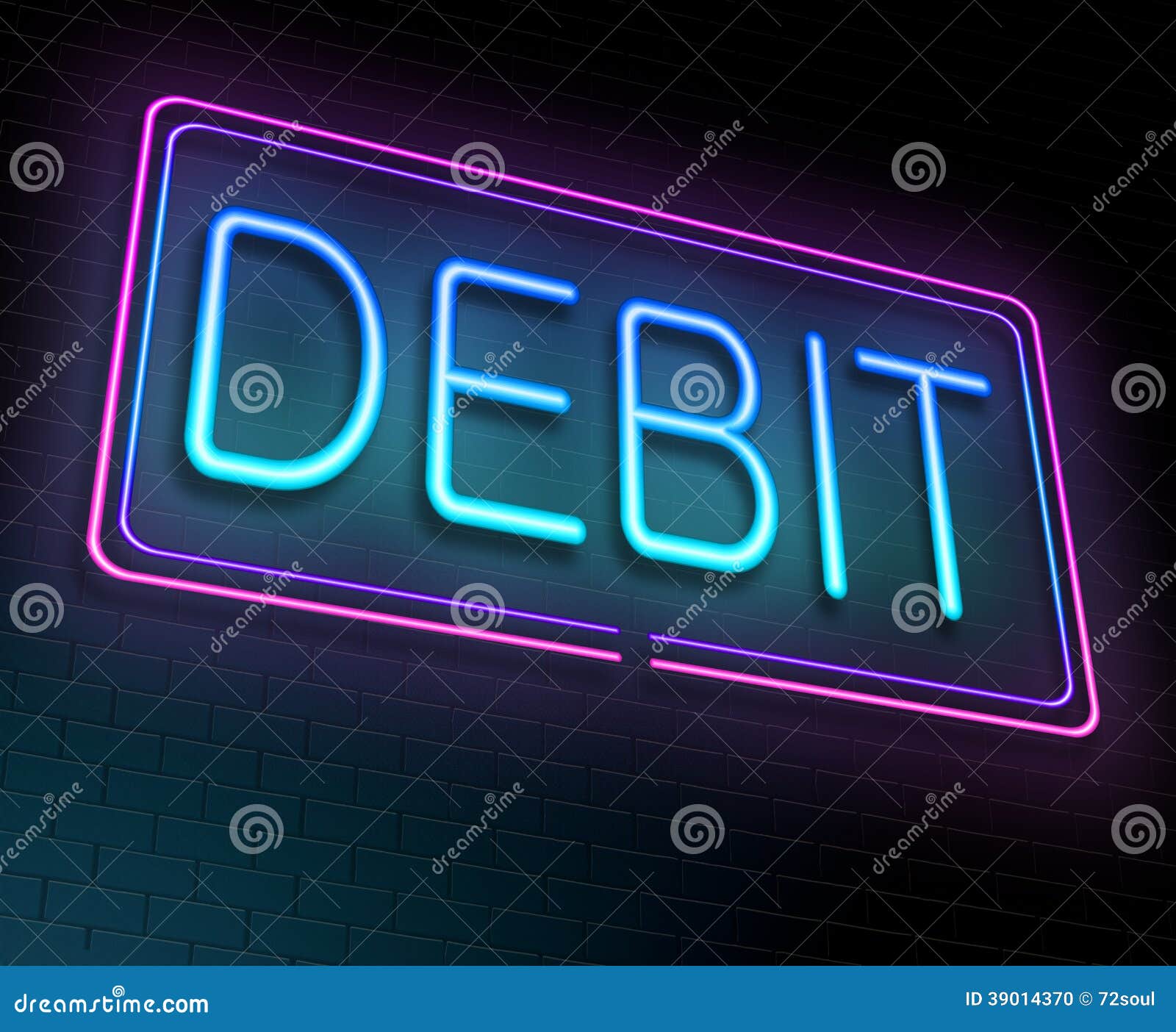 Debit concept. stock illustration. Illustration of debit - 39014370