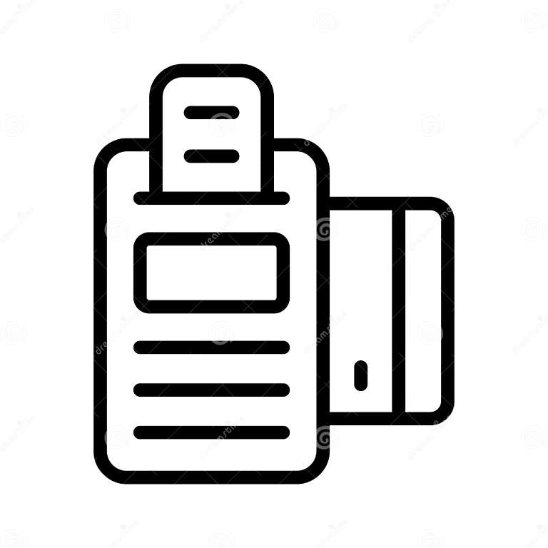 Debit Machine stock vector. Illustration of payment - 336373431