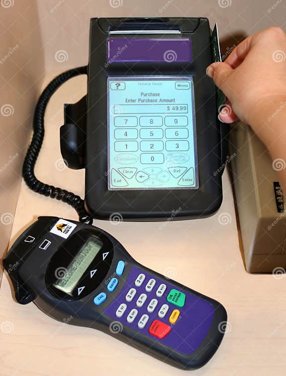 Debit terminal stock image. Image of plastic, credit, commerce - 861919