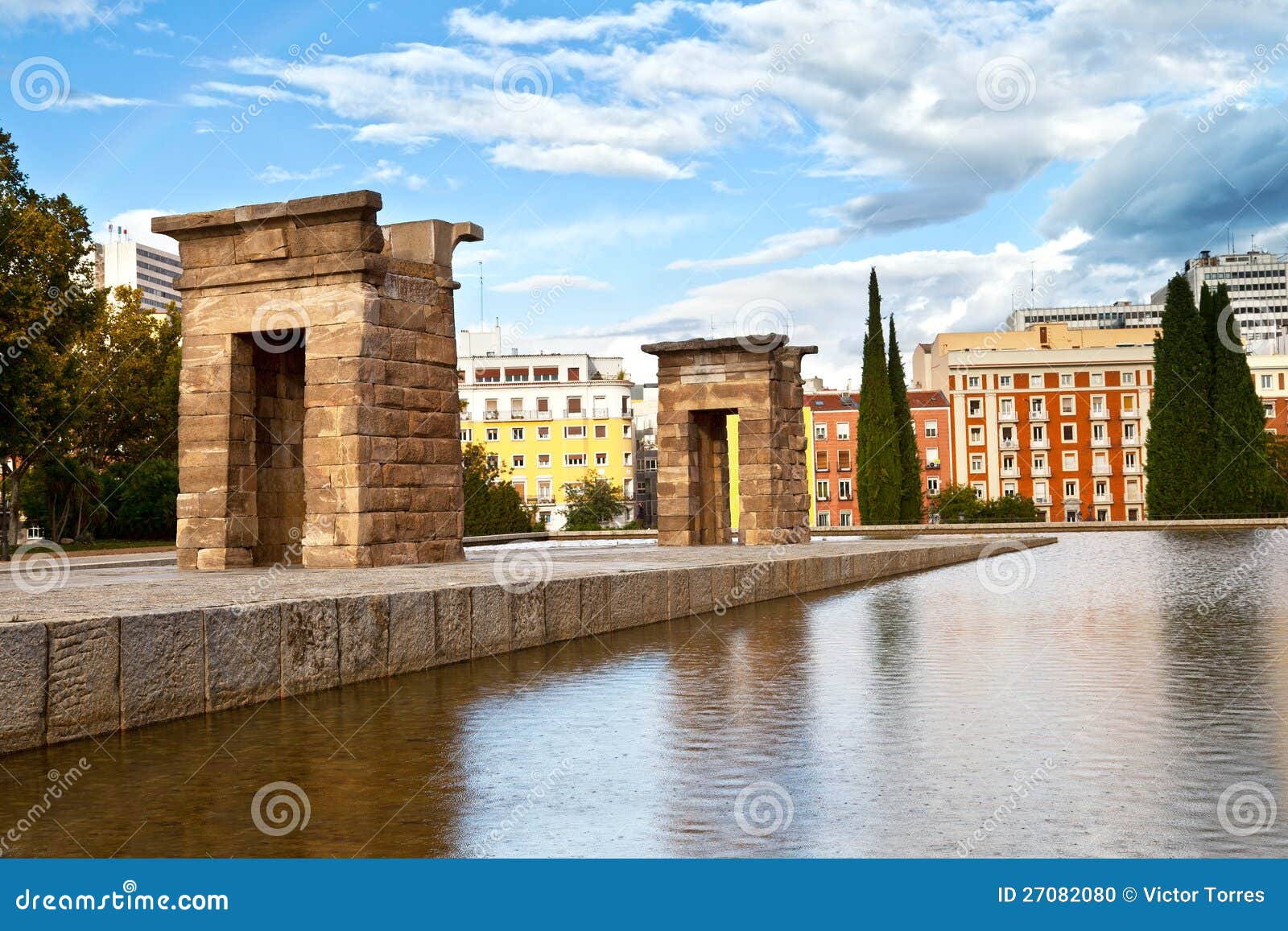 Debod Temple in Madrid stock photo. Image of egypt, madrid - 27082080