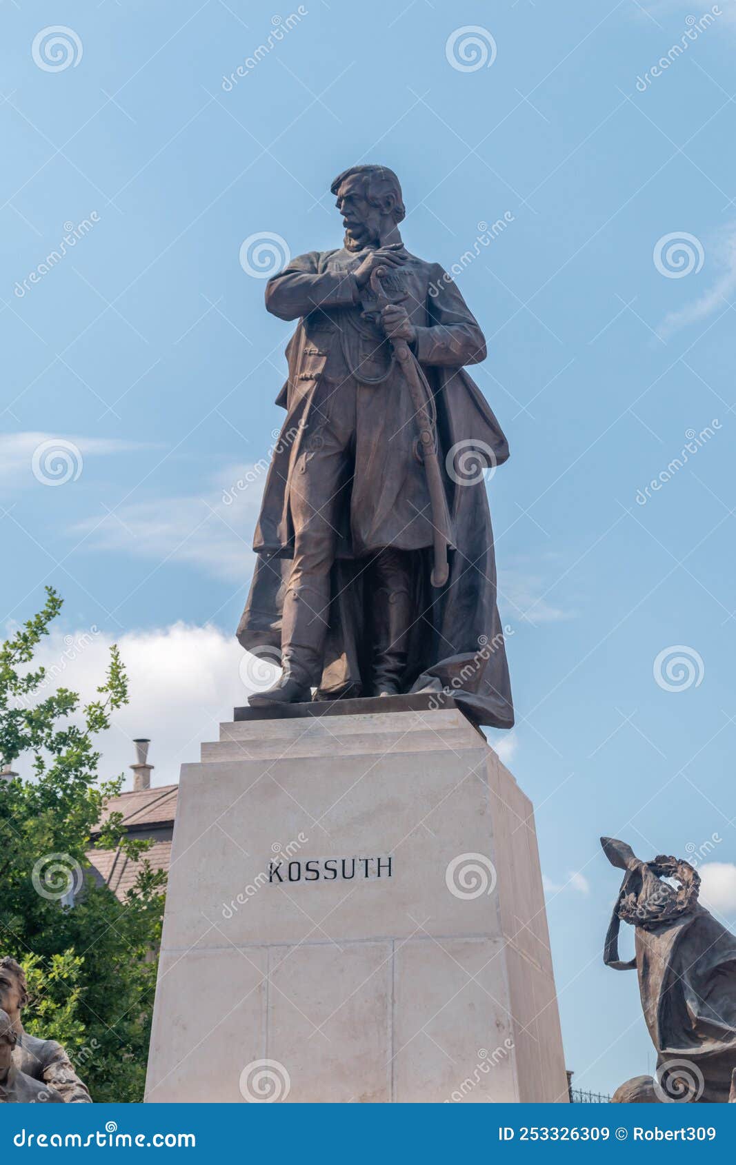 The statue of Kossuth editorial stock image. Image of june - 253326309