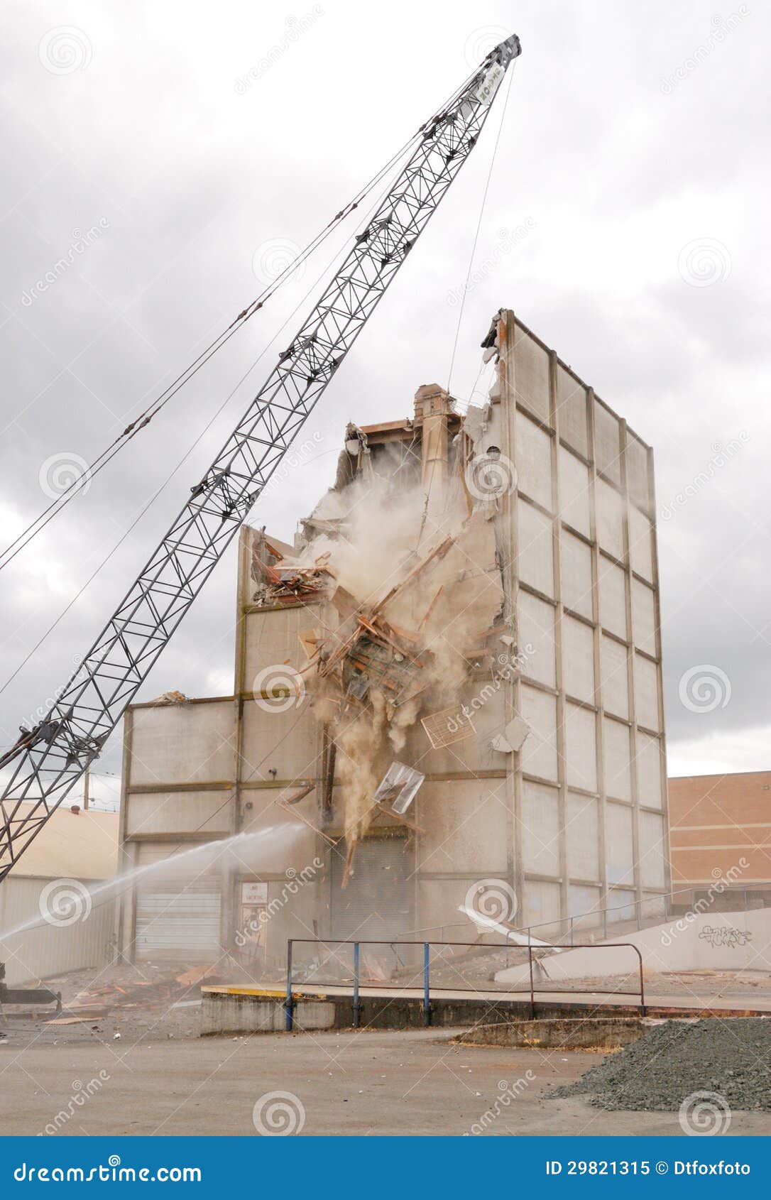 Breaking Wall stock image. Image of smash, crane, chain - 29821315