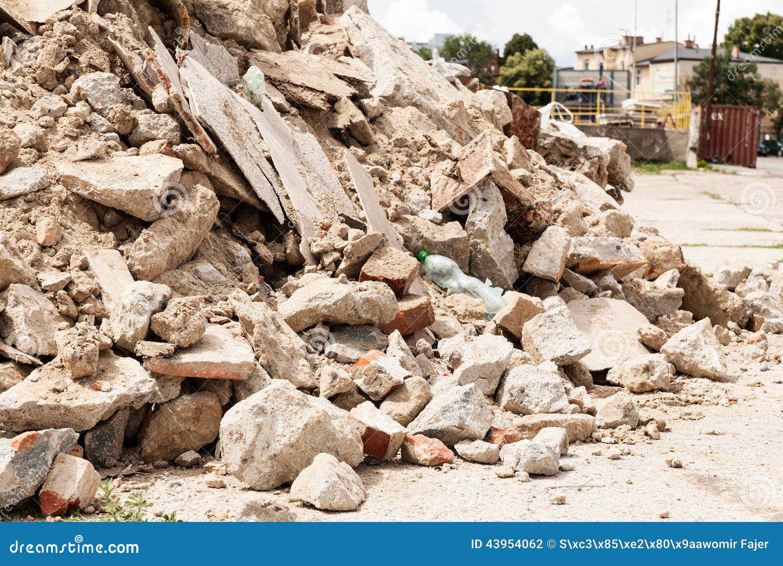Debris, Garbage Bricks and Material from Building Stock Photo - Image ...