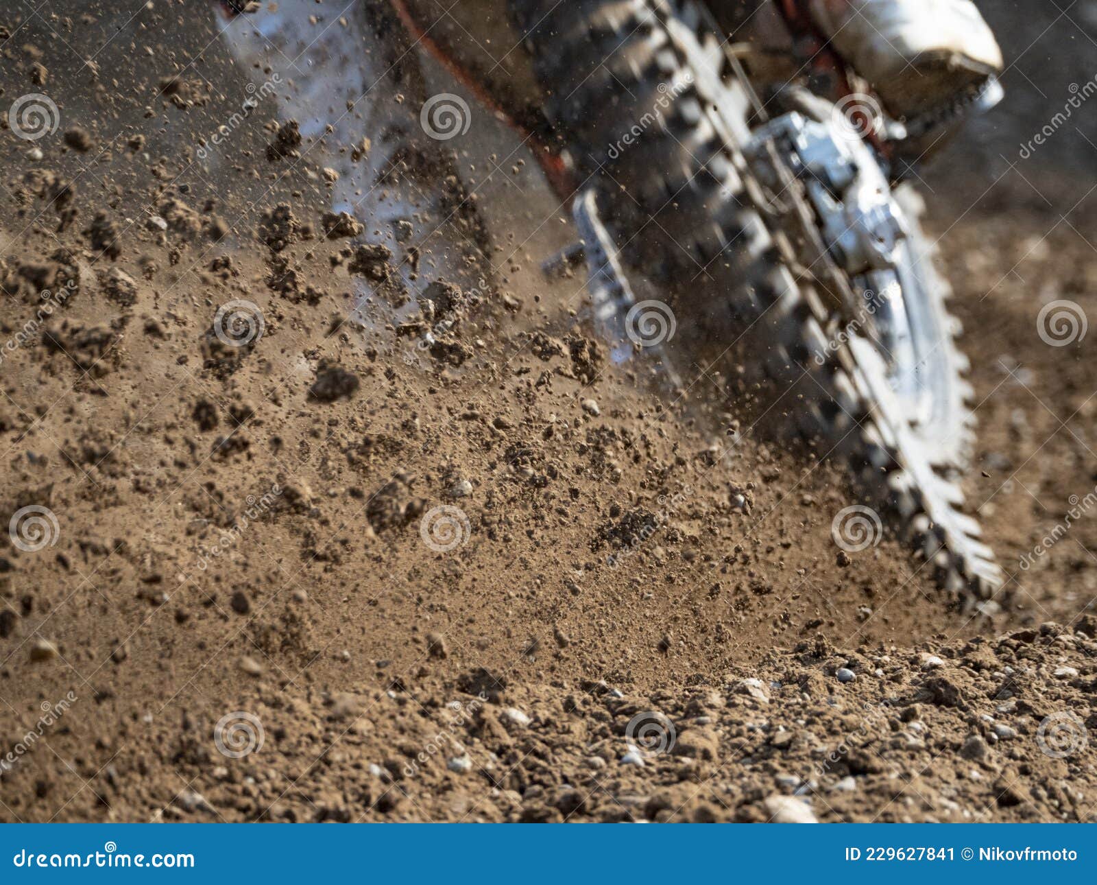 Debris on Ground on a Motocross Track Stock Image - Image of motorbike ...