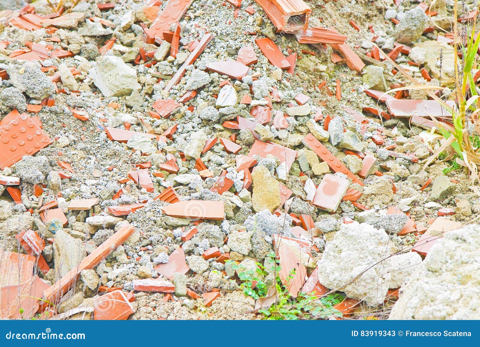 Demolition Brick Wall With Door Stock Photography | CartoonDealer.com ...