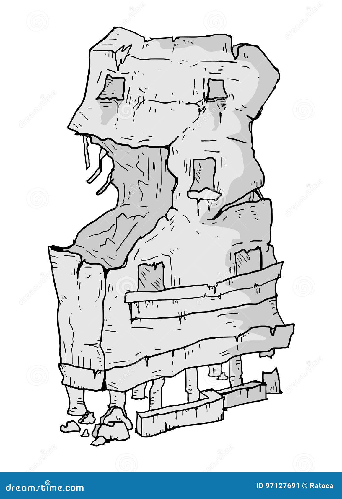 Debris illustration stock vector. Illustration of material - 97127691