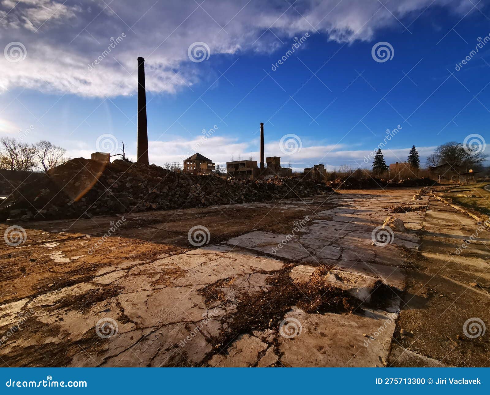Debris of Old Factory Building Stock Photo - Image of factory, building ...