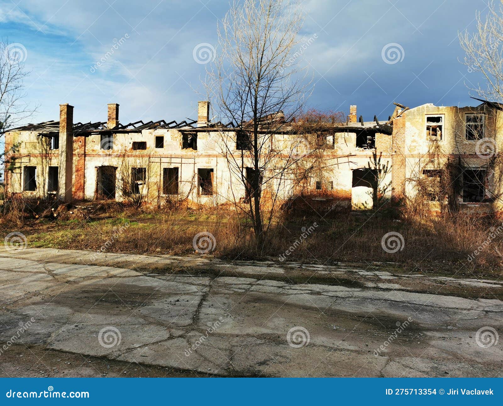 Debris of Old Factory Building Stock Photo - Image of wall, disaster ...