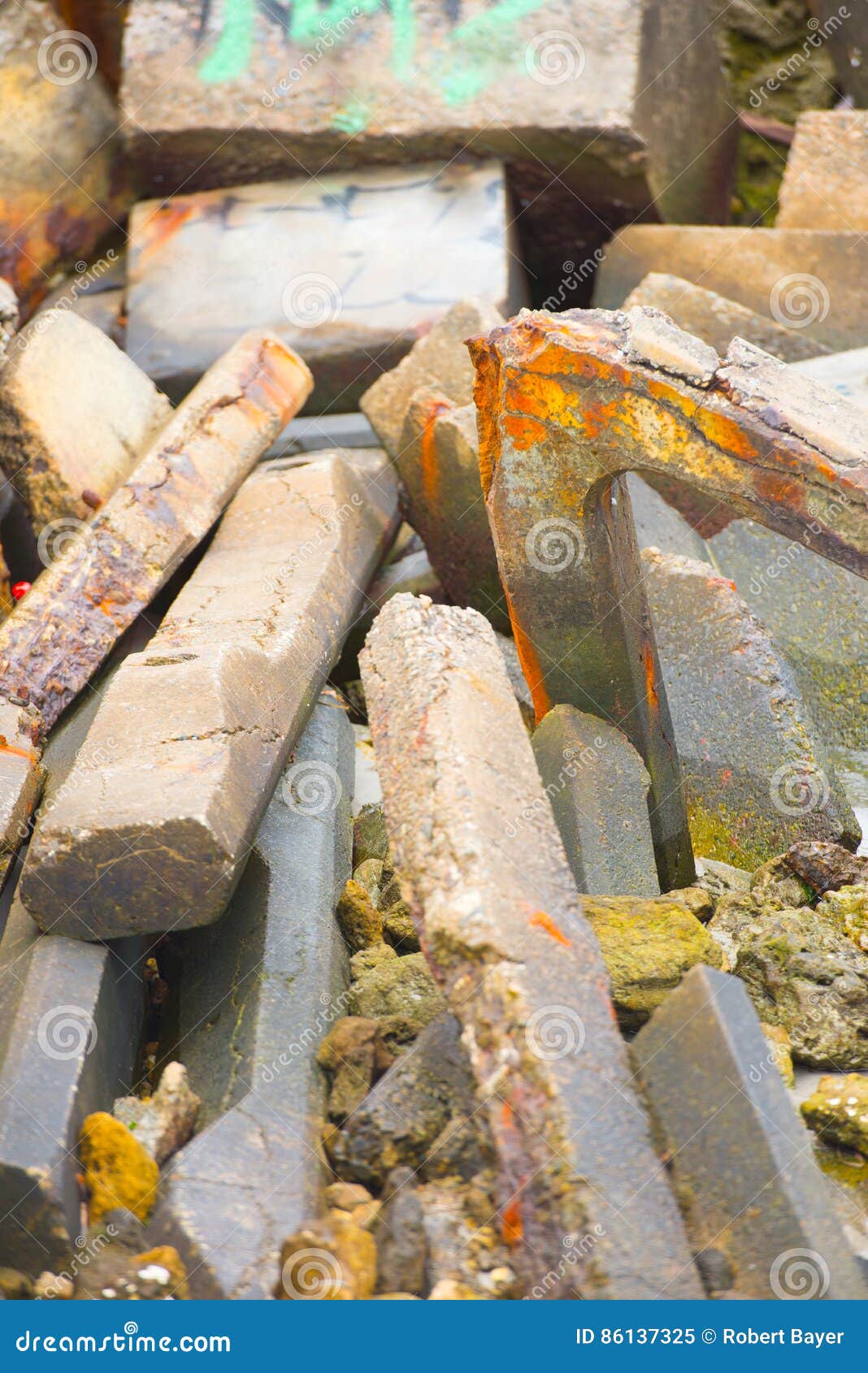 Debris and Rubble of Collapsed Structure Stock Image - Image of copy ...