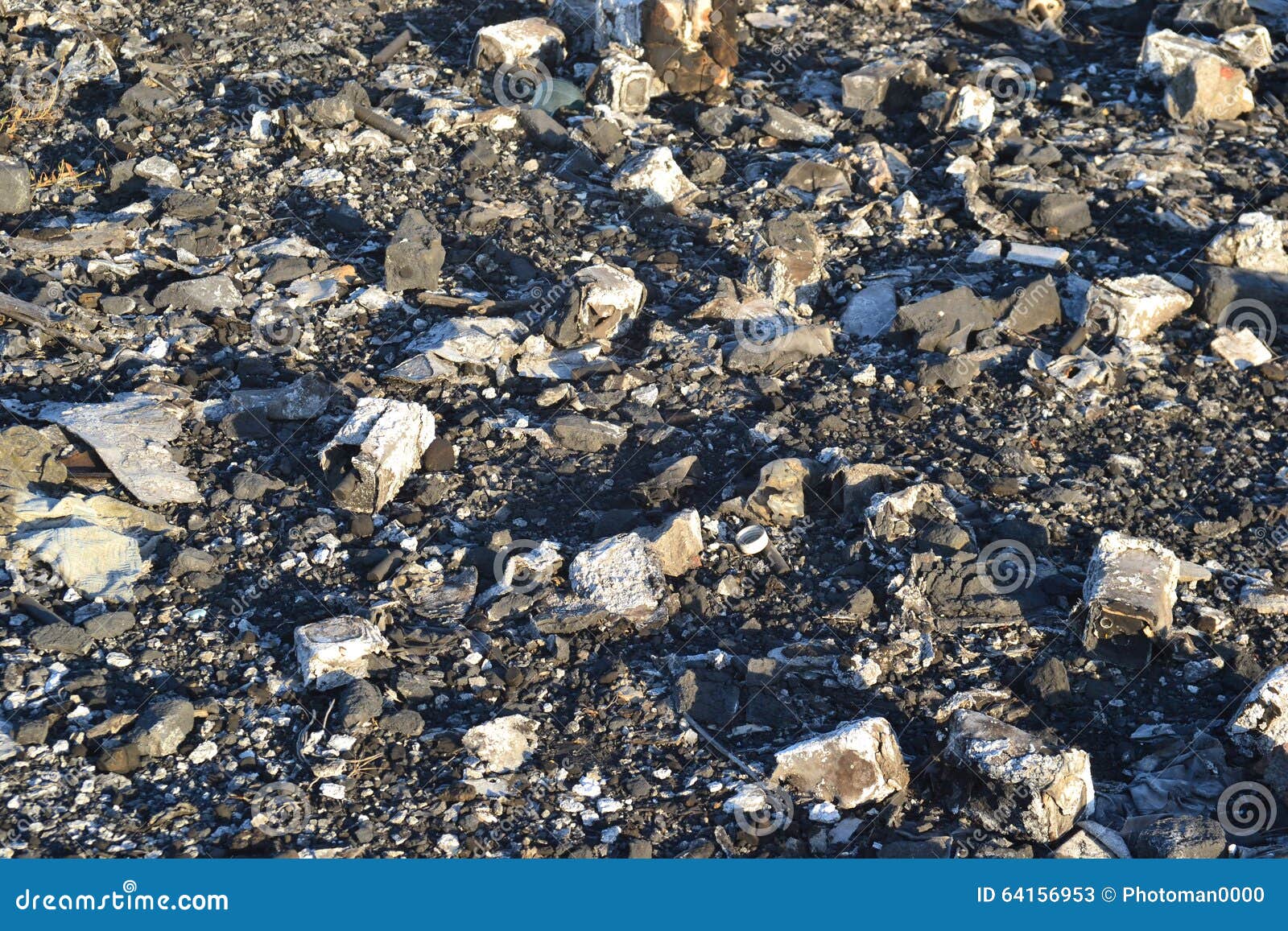 Debris Scattered on the Ground Stock Image - Image of harm ...