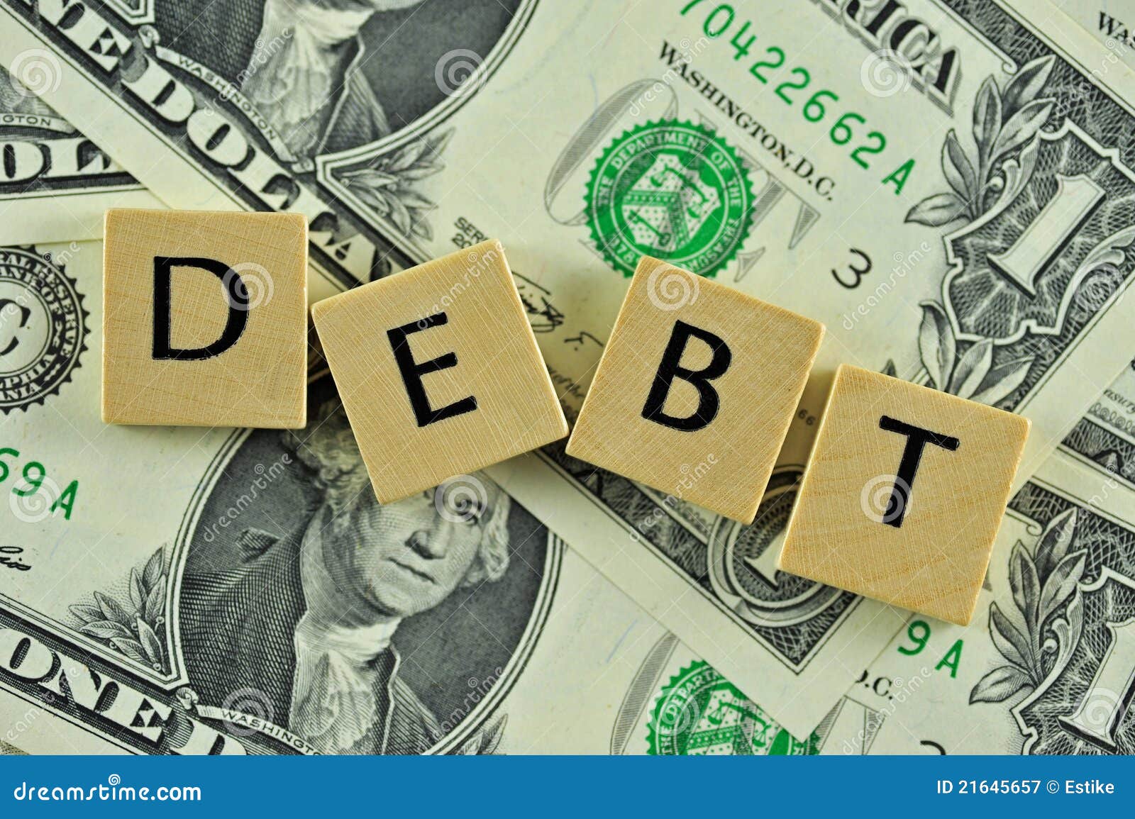 Debt stock image. Image of currency, banknote, financial - 21645657