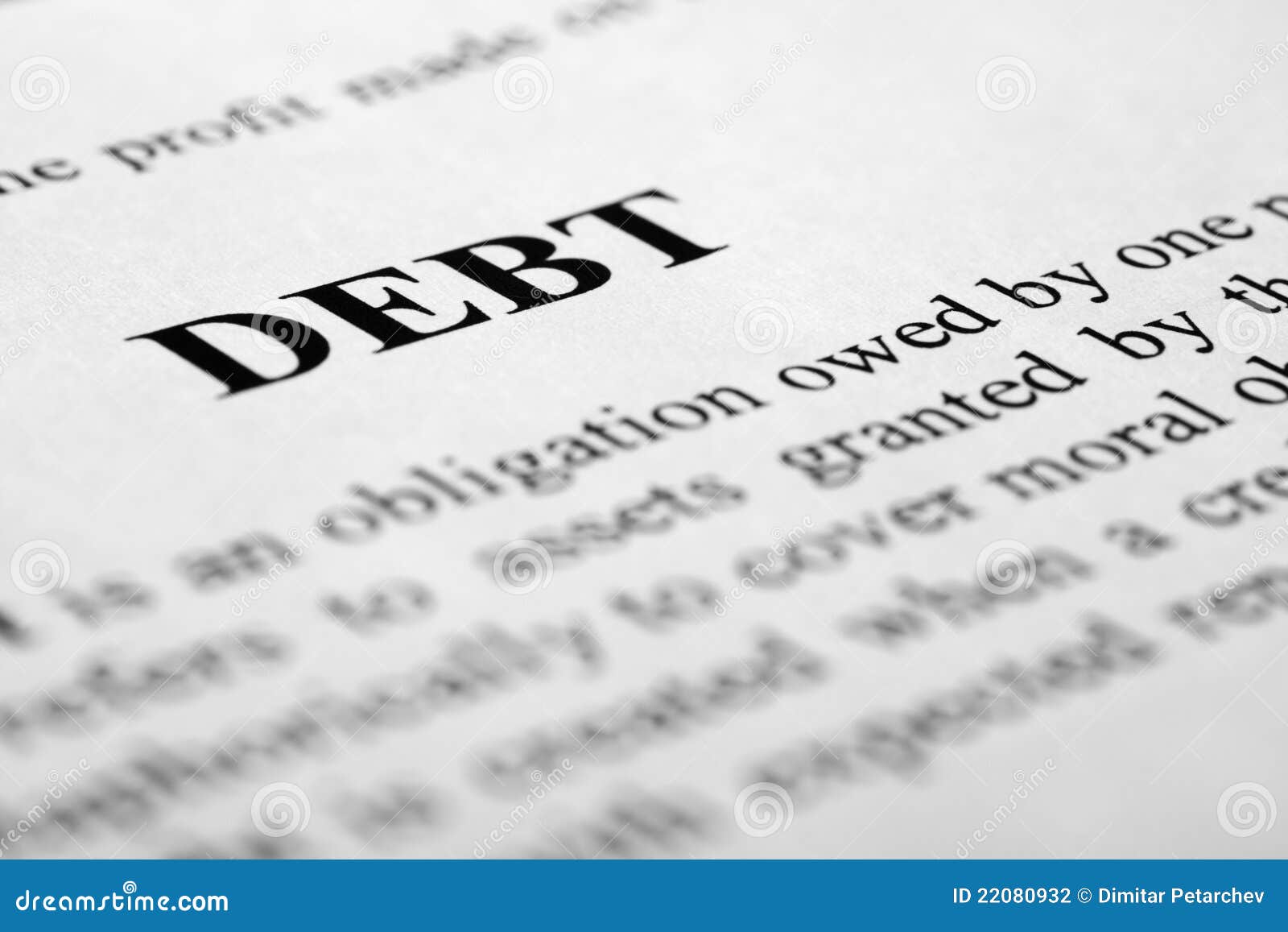 Debt stock photo. Image of paper, roman, abstract, book - 22080932