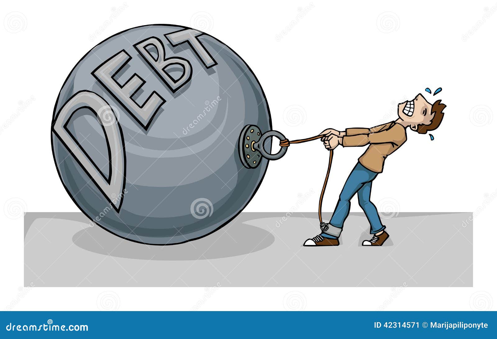 Debt stock illustration. Illustration of global, financial - 42314571