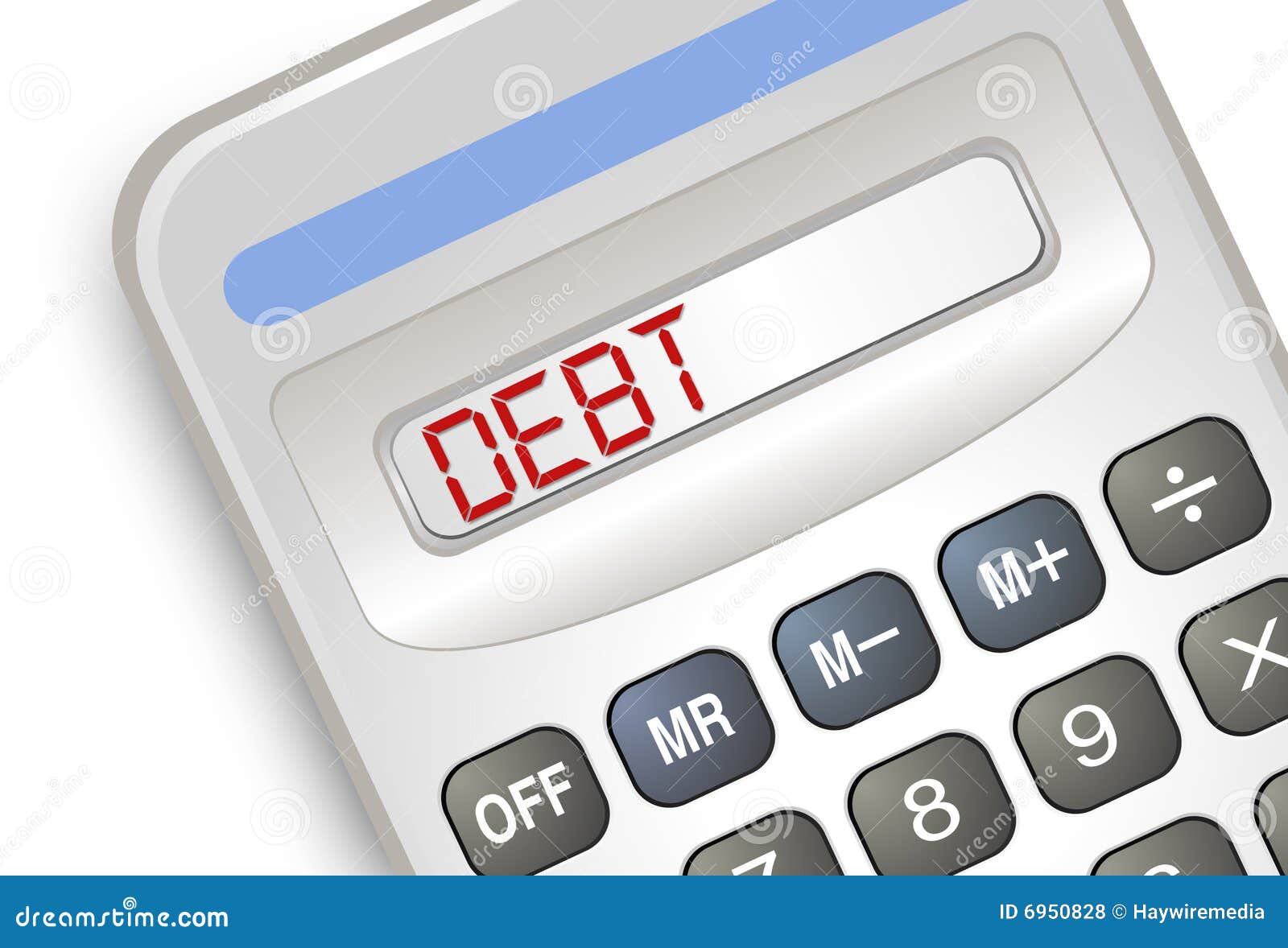 Debt Calculator stock illustration. Illustration of overdue - 6950828