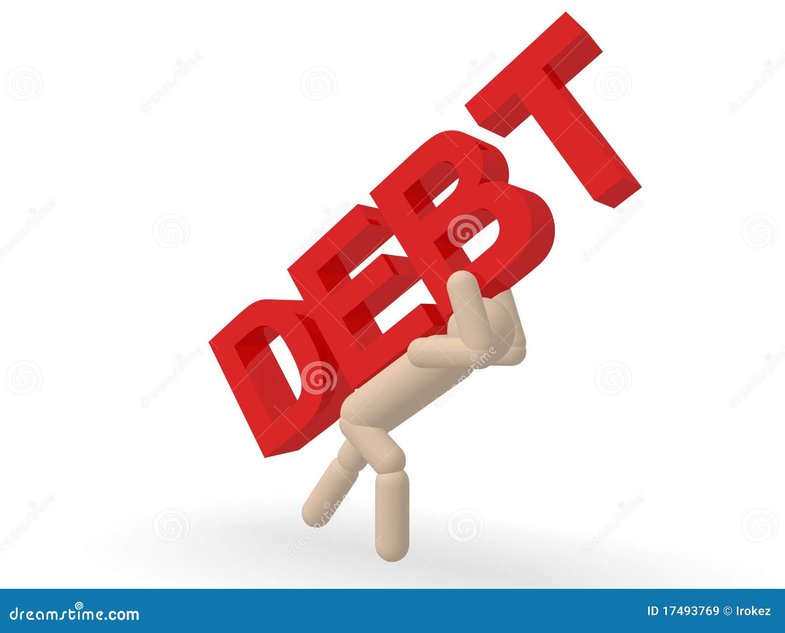 Debt concept stock illustration. Illustration of card - 17493769