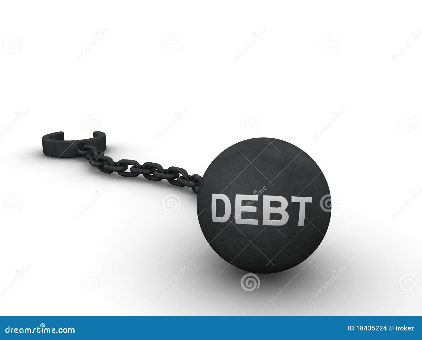 Debt concept stock illustration. Illustration of business - 18435224