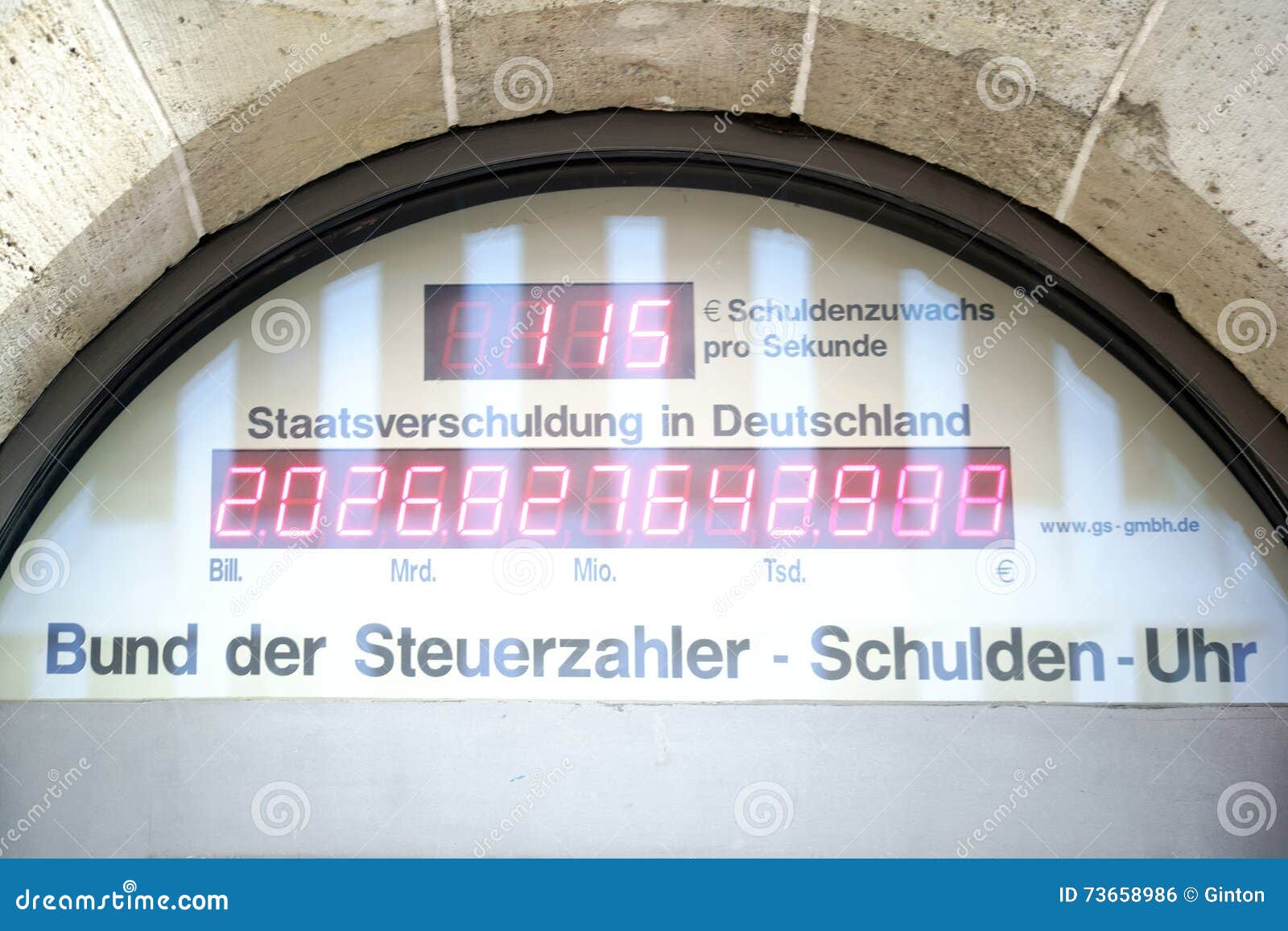 Debt Germany editorial photo. Image of clock, taxpayers - 73658986