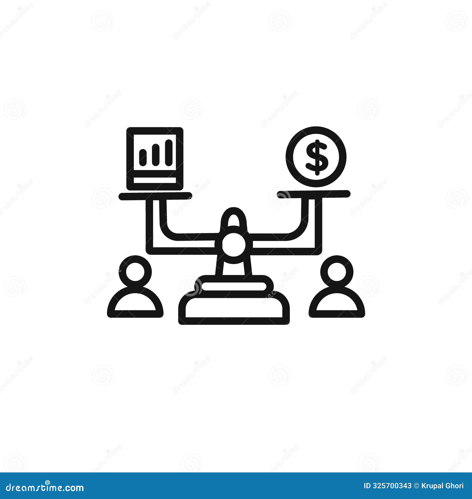 Debt Holders Icon Outline Collection In Black Vector Illustration ...