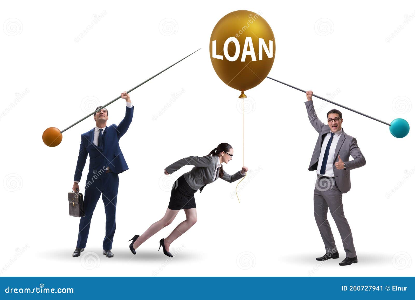 Debt and Loan Concept with Balloon Stock Image - Image of stress ...