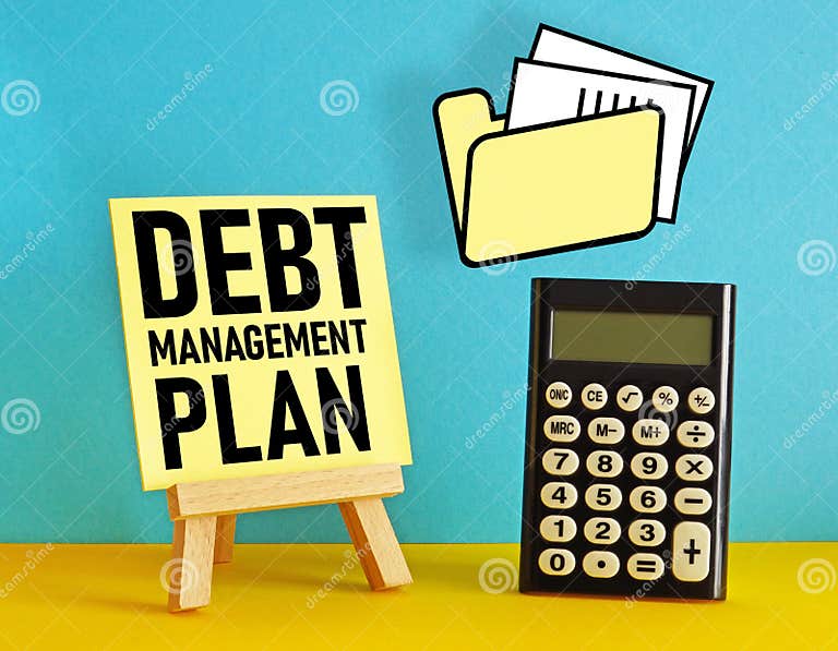 Debt Management Plan DMP is Shown Using the Text and Photo of the ...