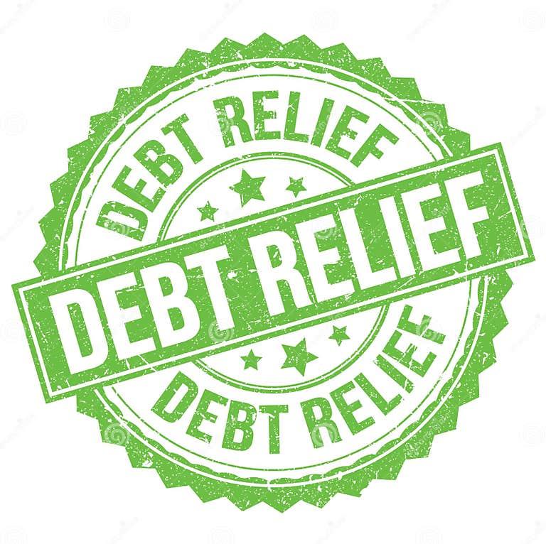 DEBT RELIEF Text on Green Round Stamp Sign Stock Illustration ... DEBT RELIEF Text on Green Round Stamp Sign Stock Illustration ...