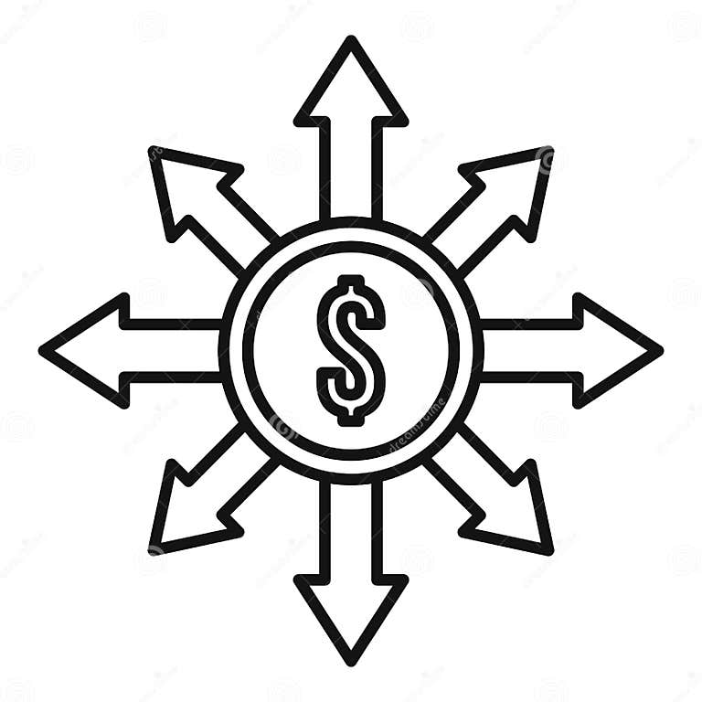 Debt Restructuring Icon, Outline Style Stock Vector - Illustration of ...