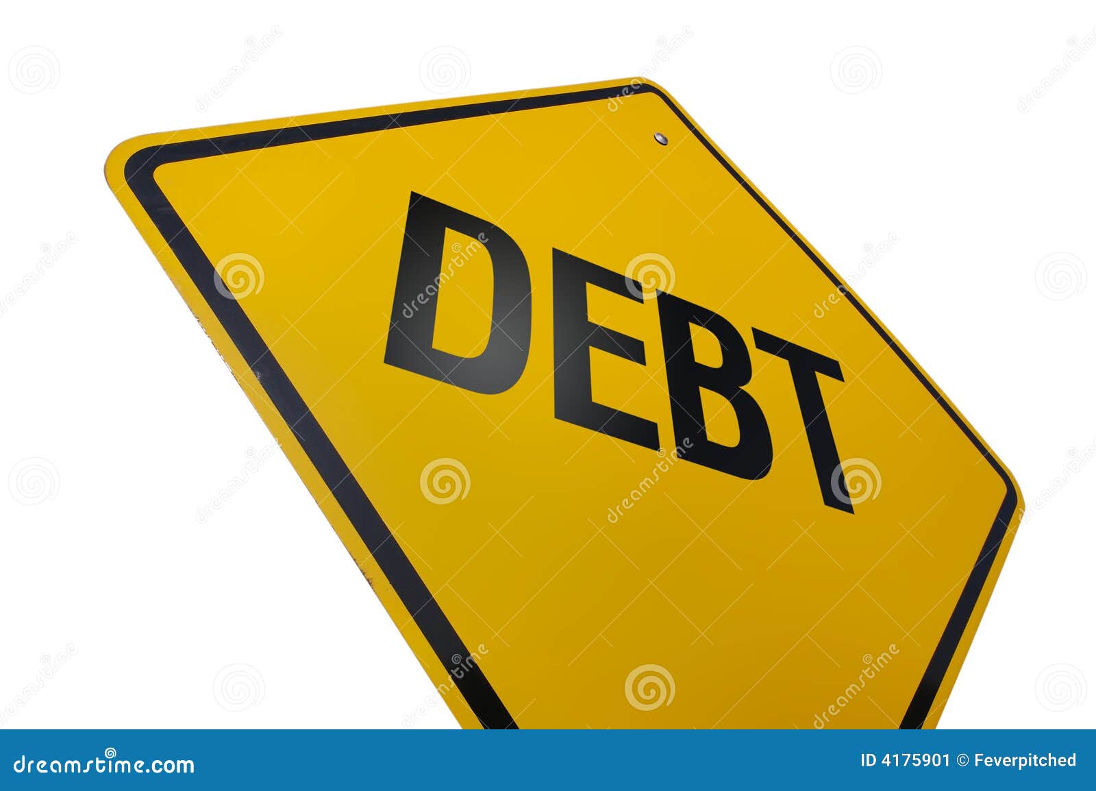 Debt Road Sign stock image. Image of roadsign, road, symbol - 4175901