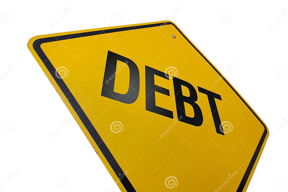 Debt Road Sign stock image. Image of roadsign, road, symbol - 4175901