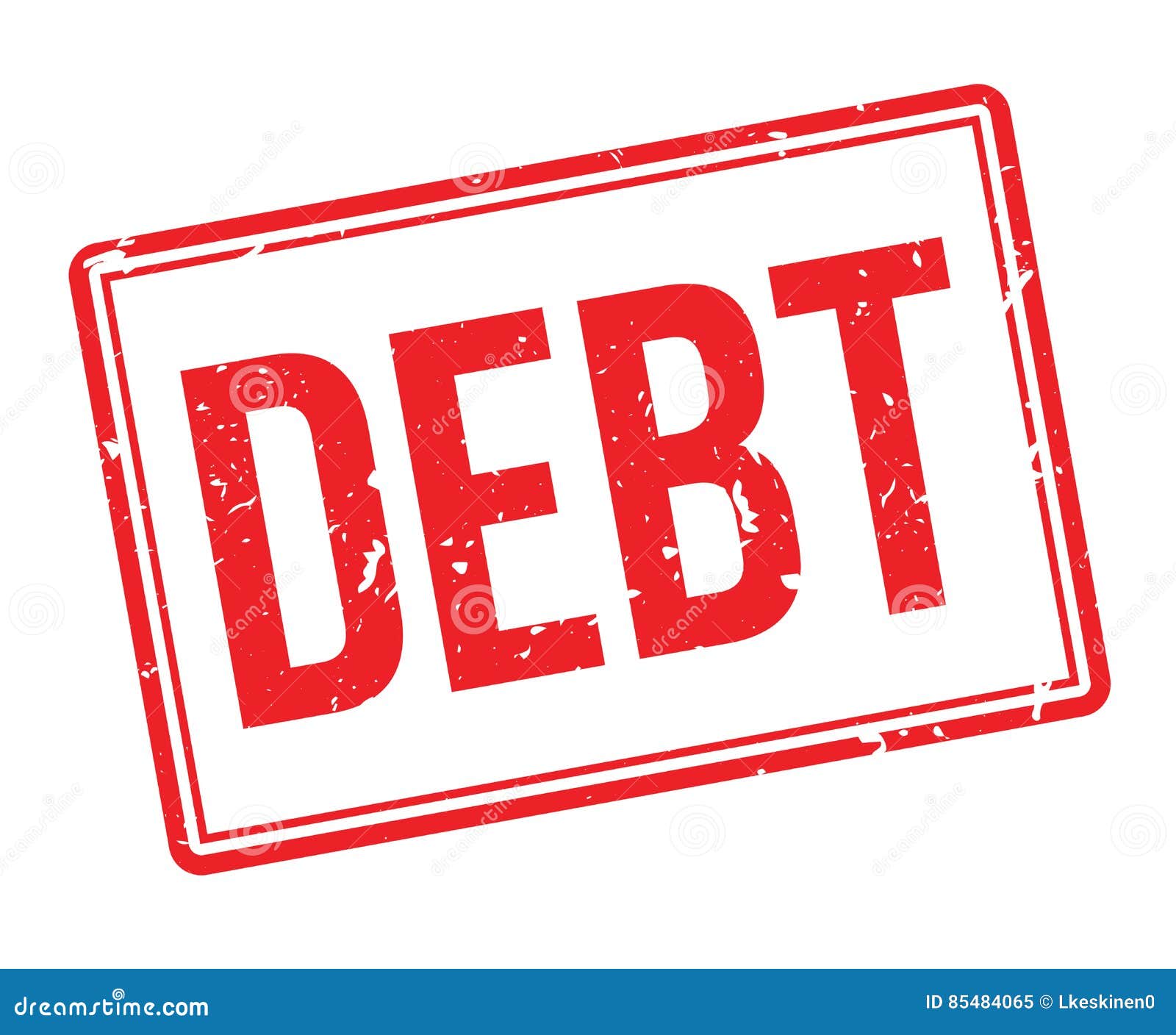 Debt rubber stamp stock vector. Illustration of header - 85484065