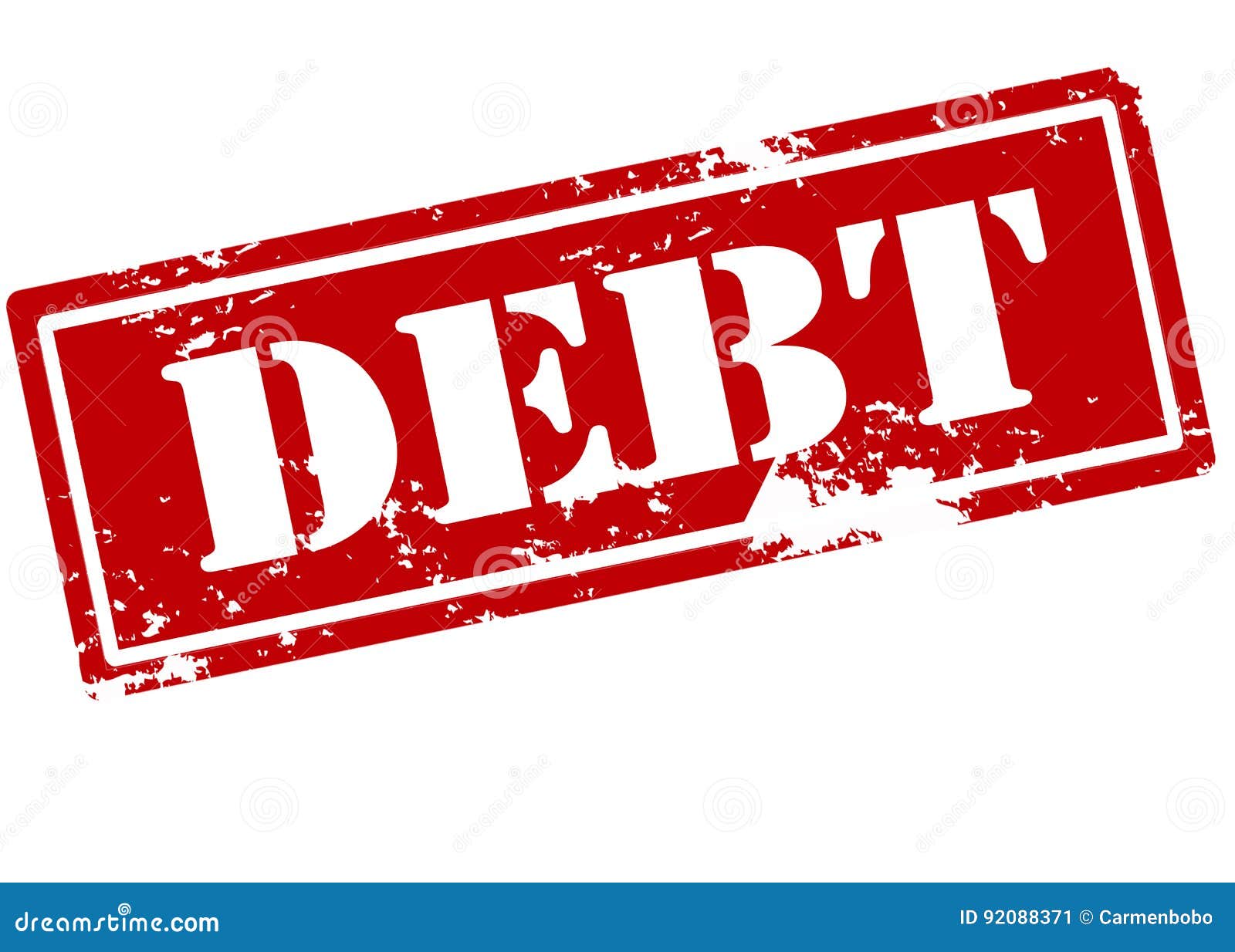 Debt stock illustration. Illustration of obligation, indebtedness ...